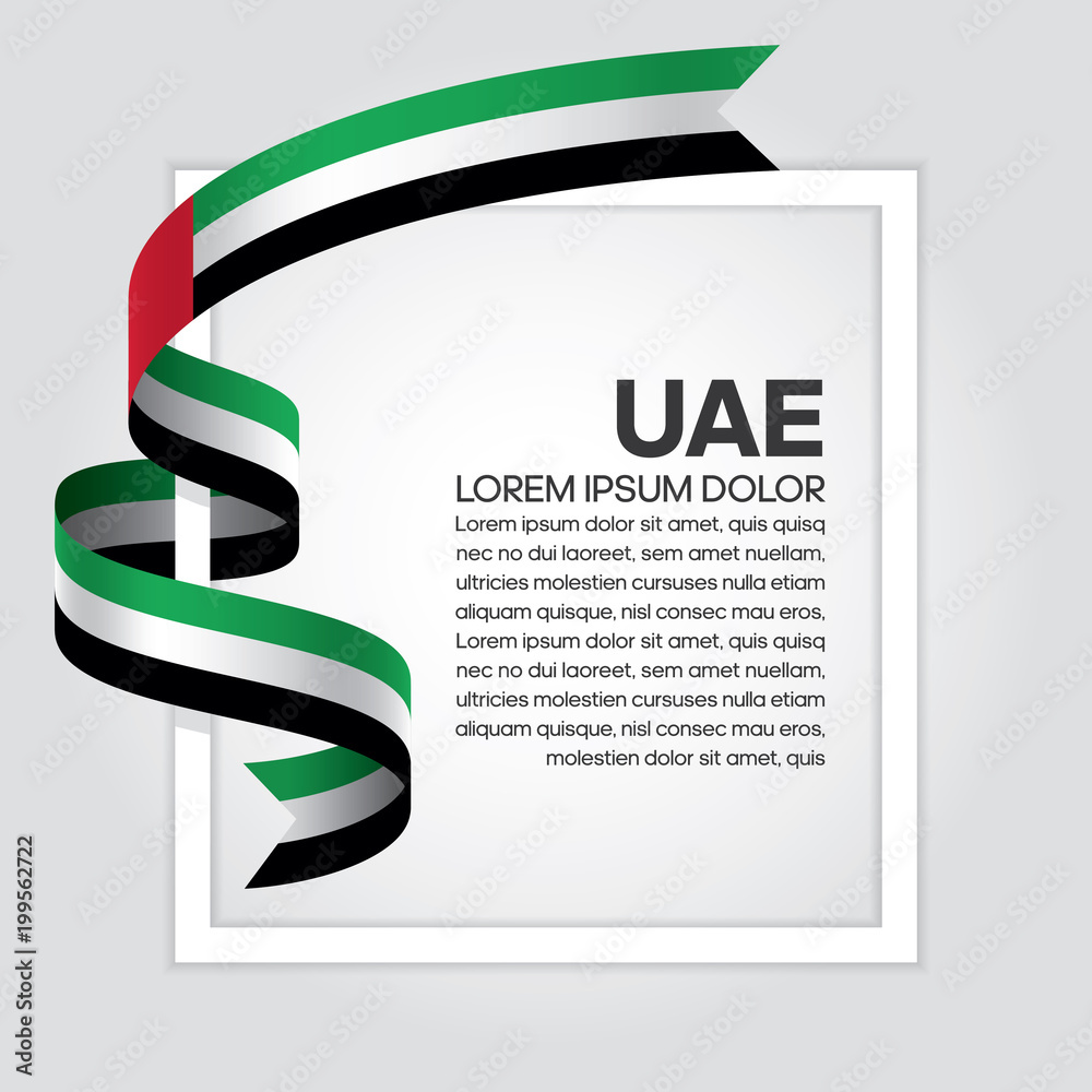 UAE flag background Stock Vector | Adobe Stock