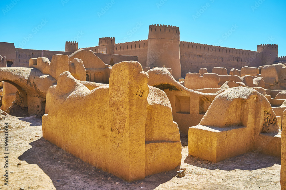 In street of old Rayen, Iran Stock Photo | Adobe Stock