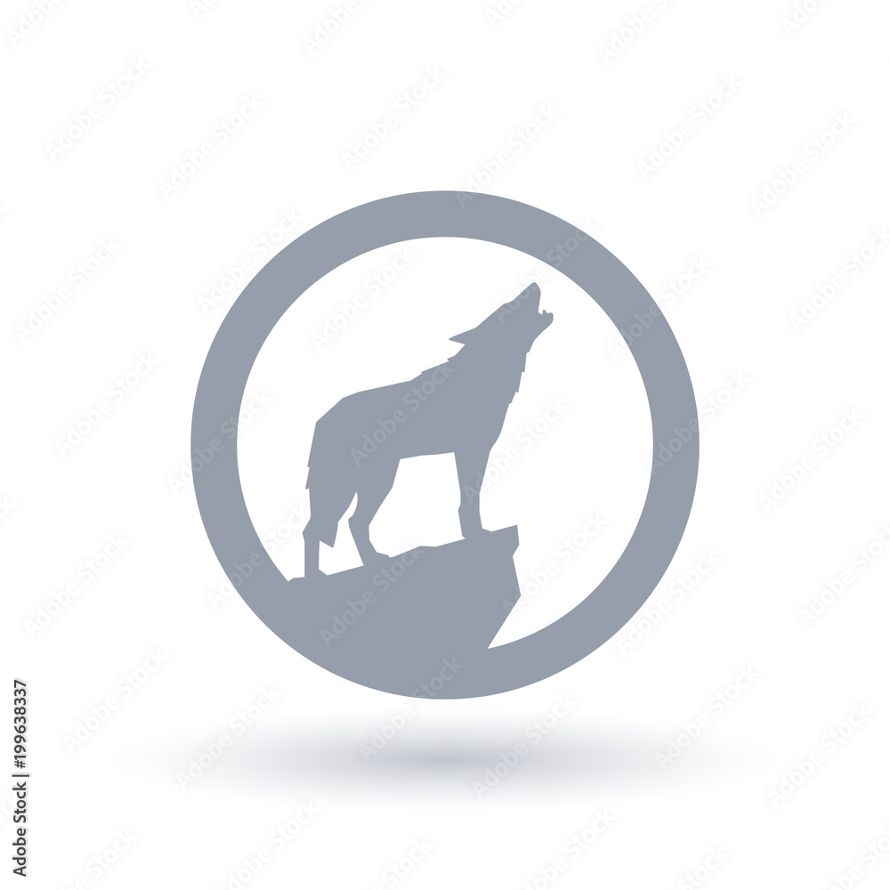 Howling Wolf Symbol