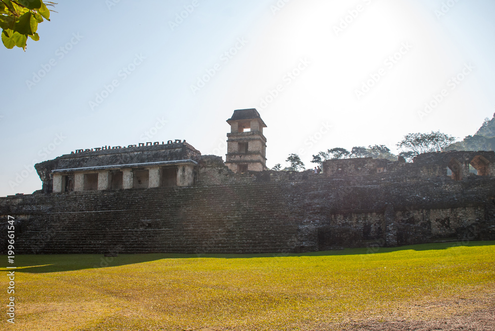 Palenque, Chiapas, Mexico: The Palace, one of the Mayan buiding ruins ...