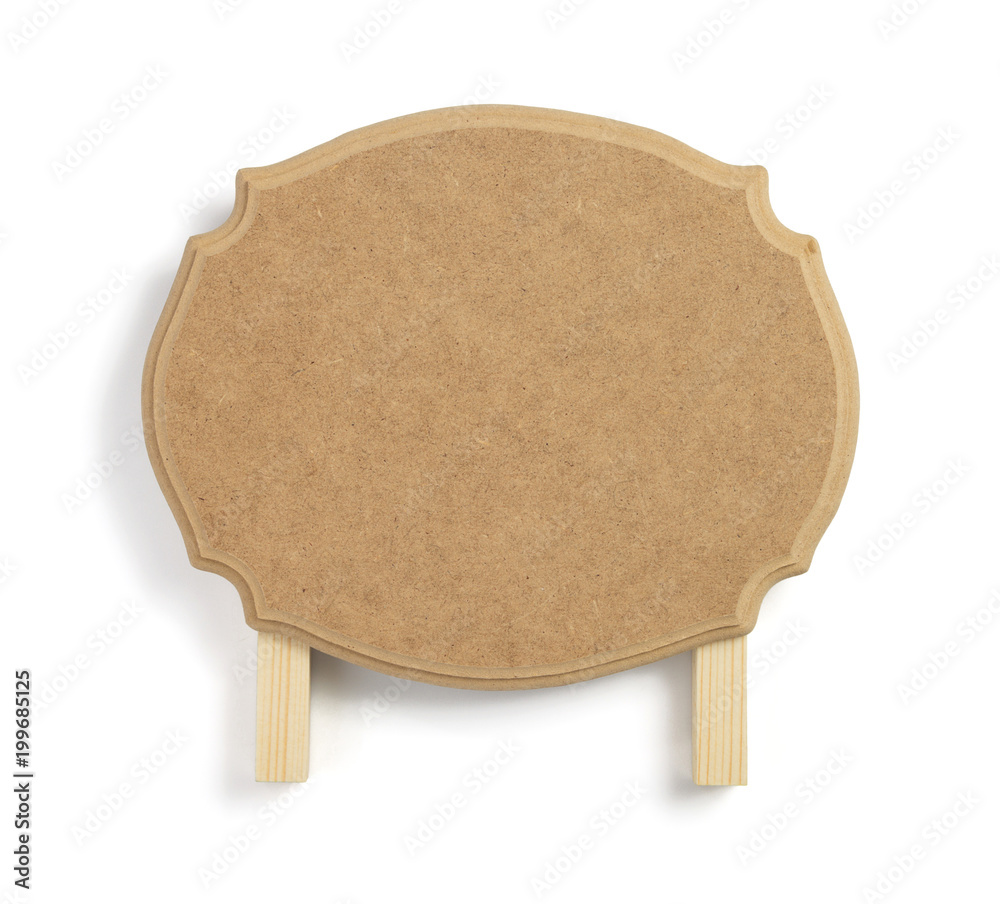 wooden sign board isolated on white Stock Photo | Adobe Stock