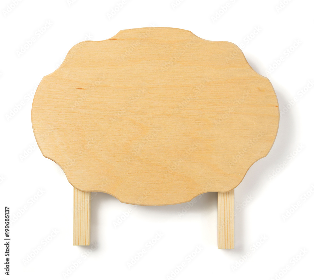 wooden sign board isolated on white Stock Photo | Adobe Stock