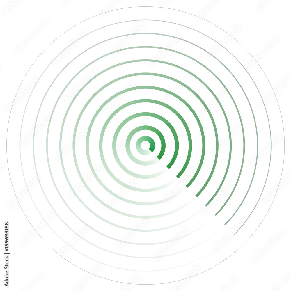 Radar screen icon. Vector illustration isolated on white background ...