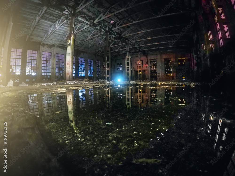 Abandoned Factory Night