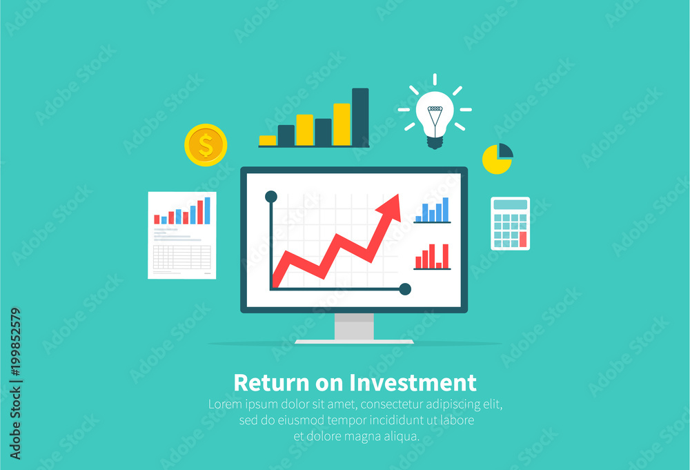 Return on investment, ROI, Business, profit, planning, accounting ...