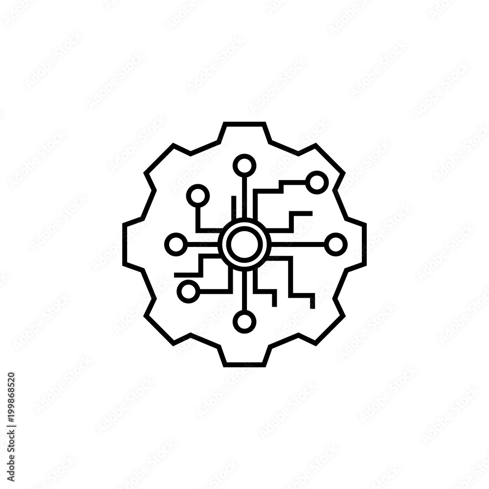 nano mechanism icon. Element of nano technology icon. Premium quality ...