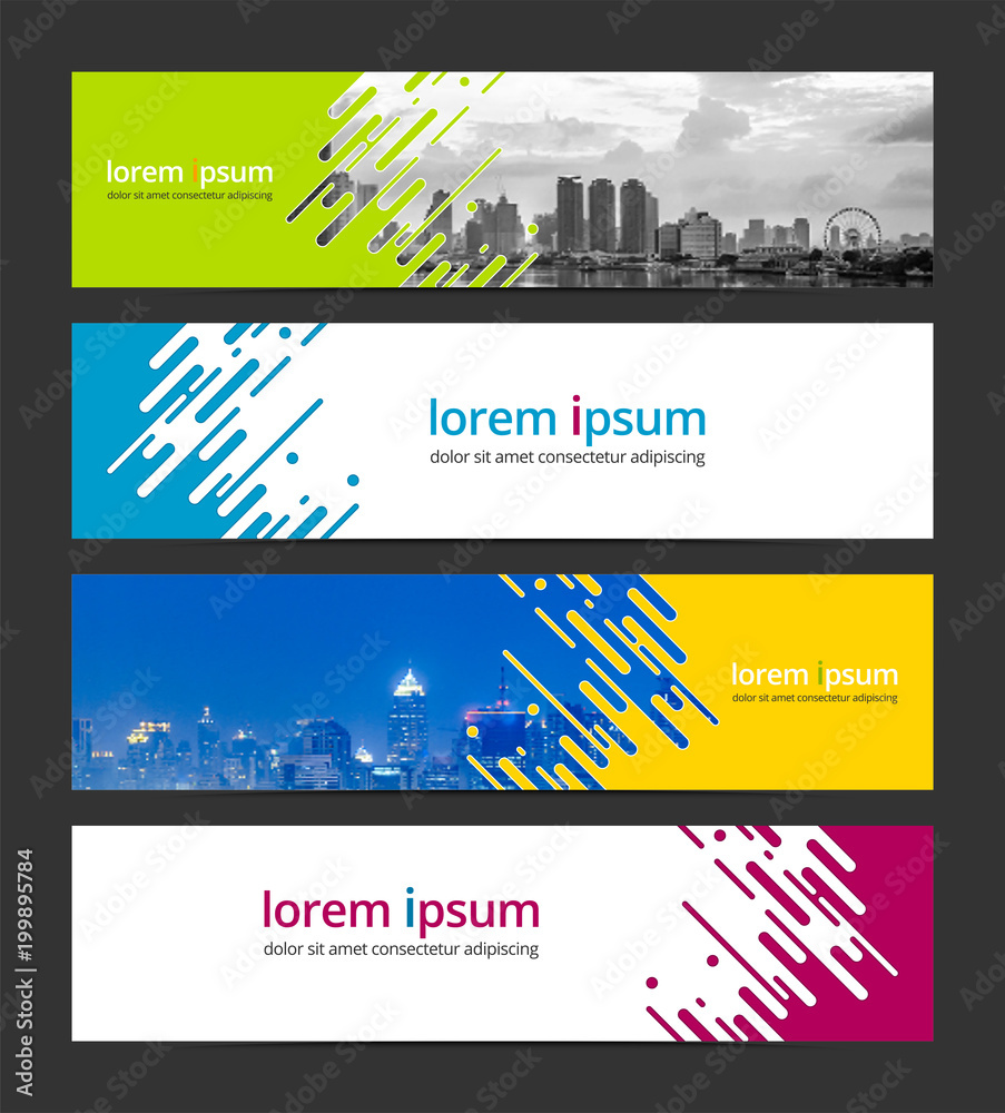 Abstract background banner design template. Corporate business web ...