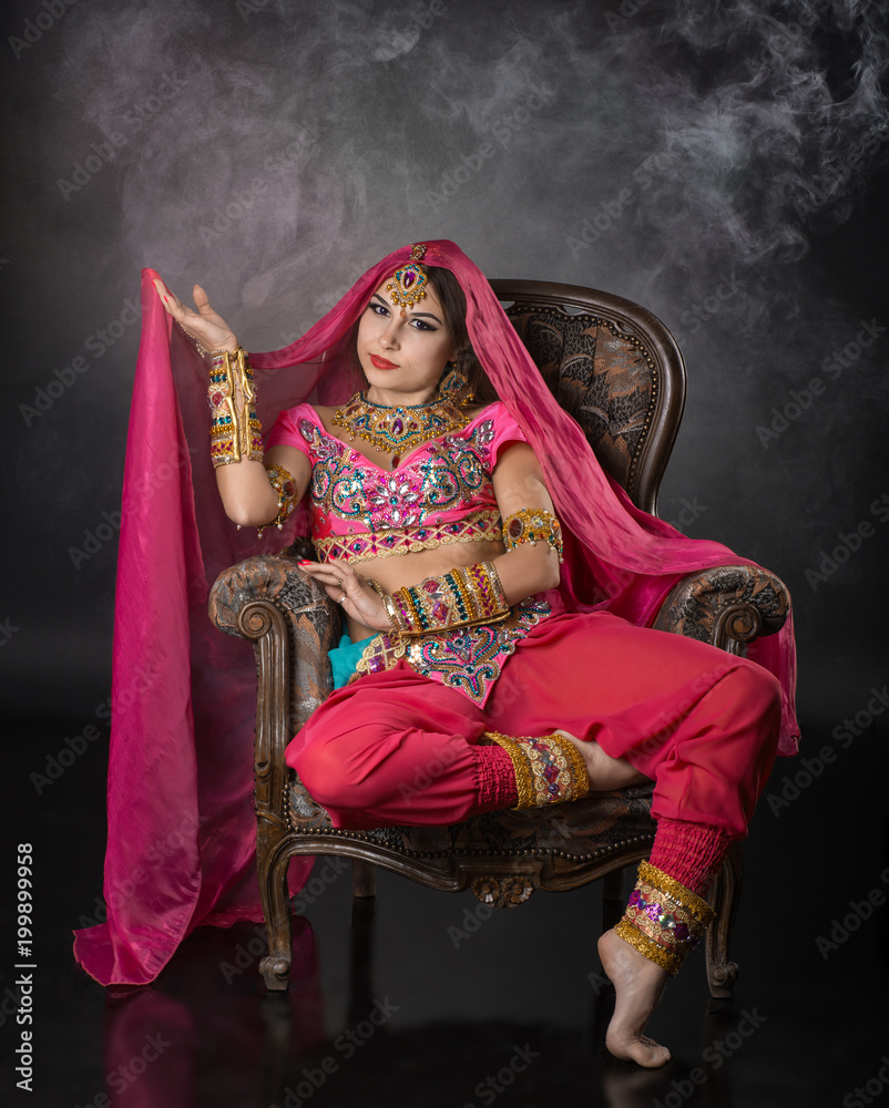Princess Sitting On Throne