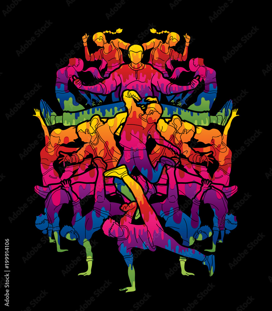 People Dancing Graphic