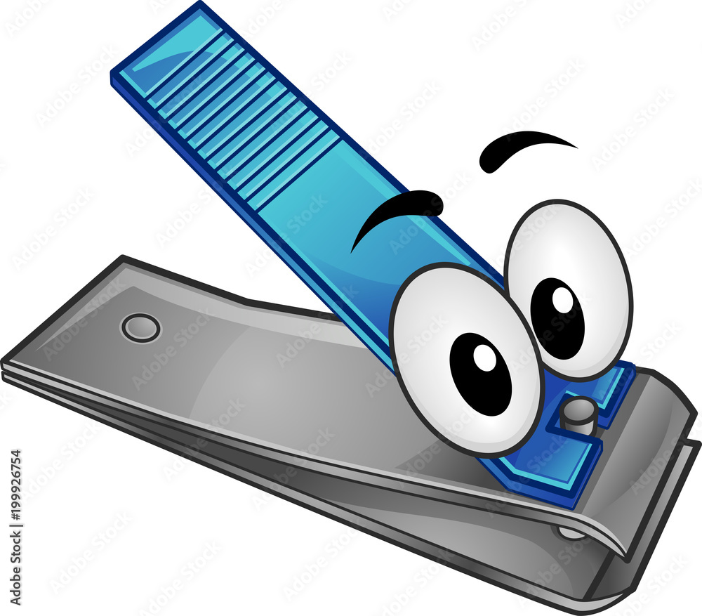 Mascot Nail Cutter Illustration Stock Vector | Adobe Stock