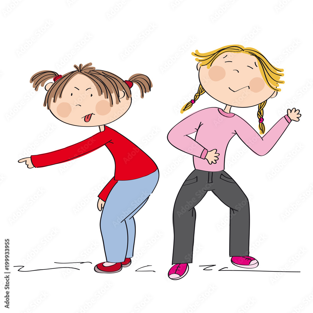 Bully Laughing Clipart