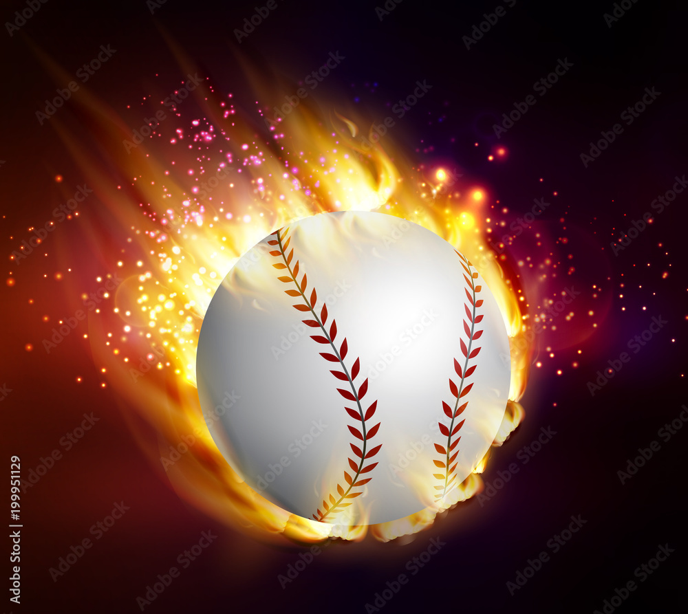 Baseballs On Fire