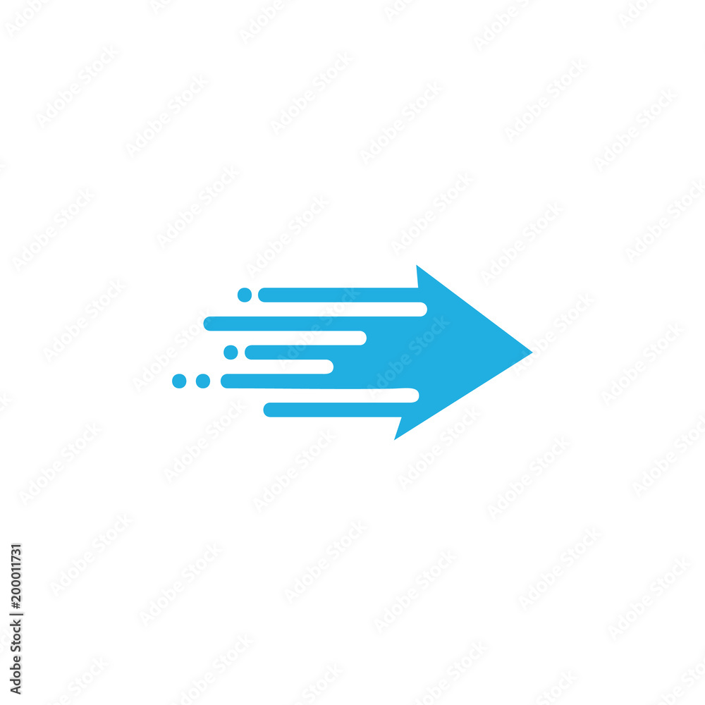 Arrow Speed Logo Icon Design Stock Vector | Adobe Stock