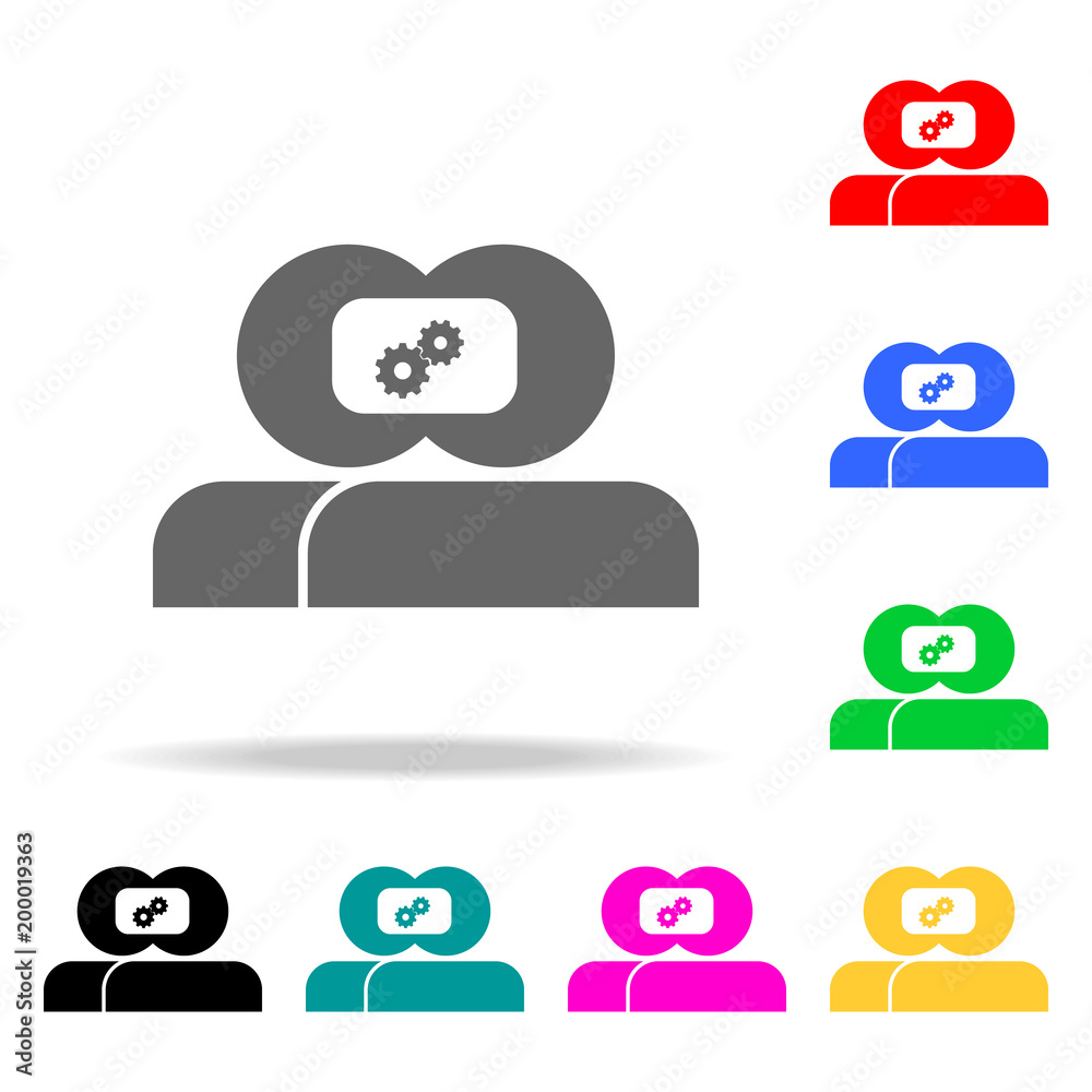 joint thinking icon. Elements of teamwork multi colored icons. Premium ...