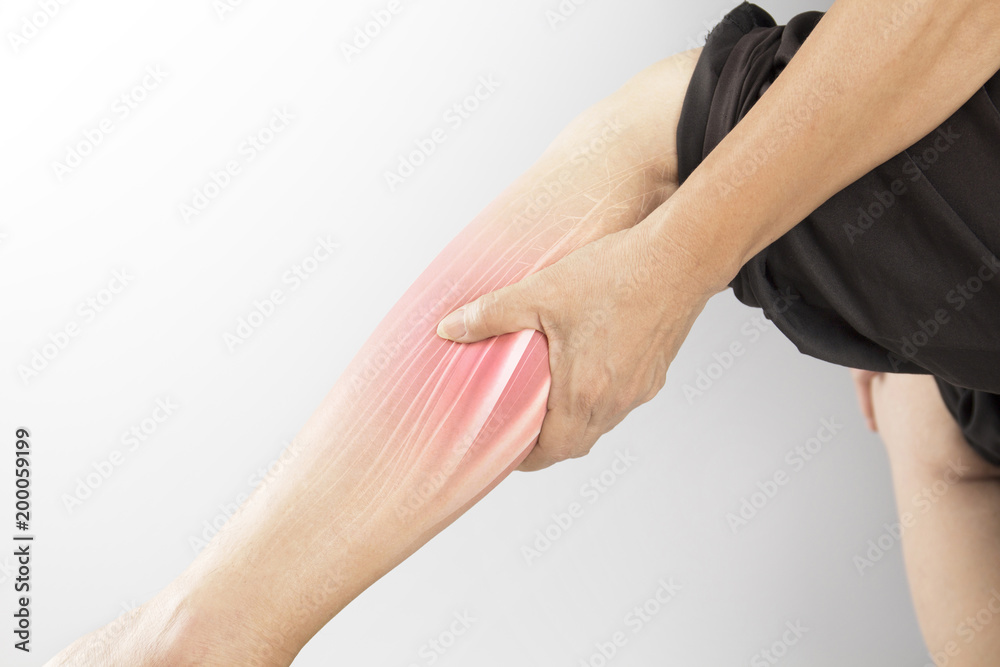 calf muscle pain Stock Photo | Adobe Stock