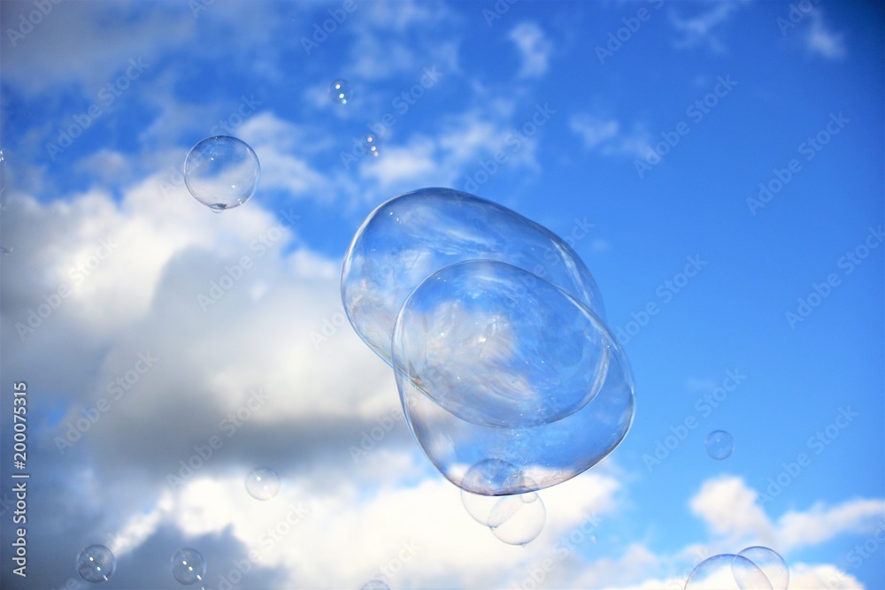 bubble bubbles background clouds sky Stock Photo | Adobe Stock