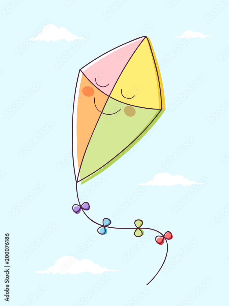 Kites Flying In The Sky Animated