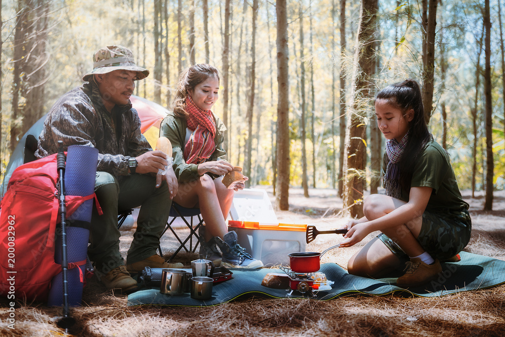 People Camping In The Forest