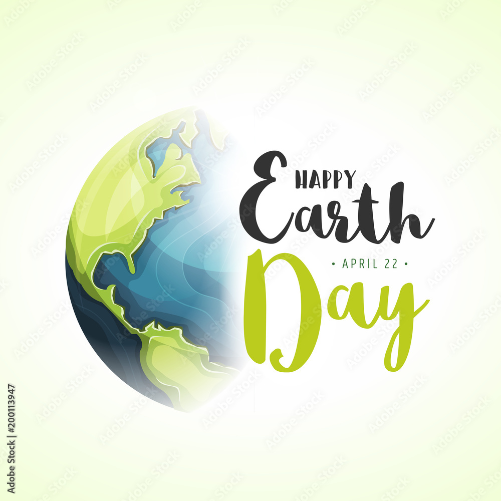 World Earth Day Background Stock Vector | Adobe Stock