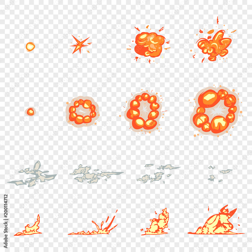 Explosion Animation Frames