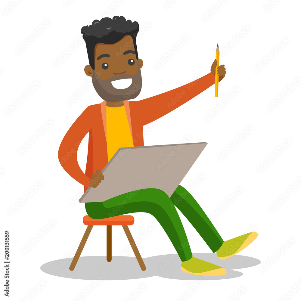 Teen African American Clipart