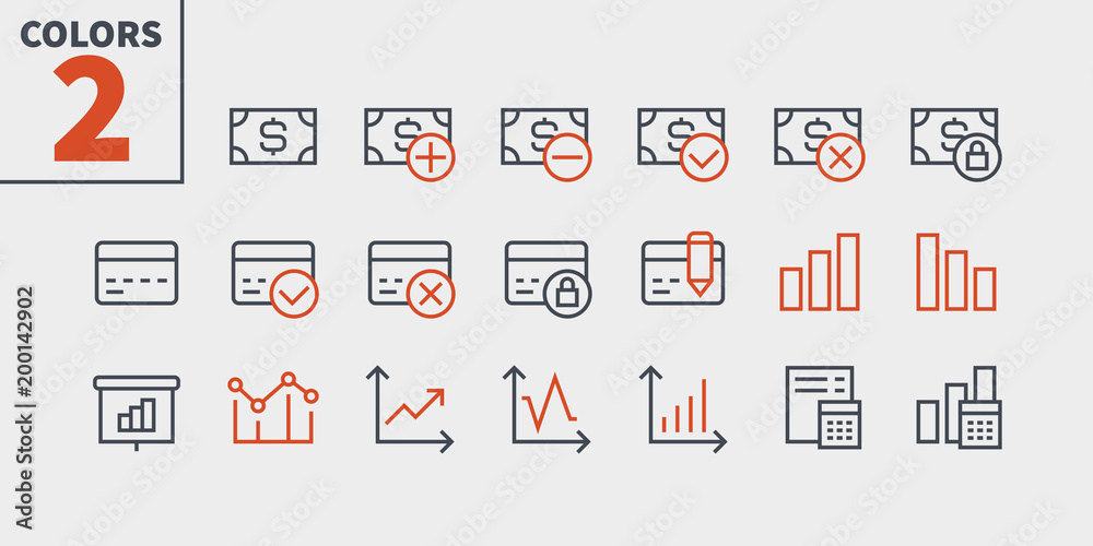 Financial Pixel Perfect Well-crafted Vector Thin Line Icons 48x48 Ready ...