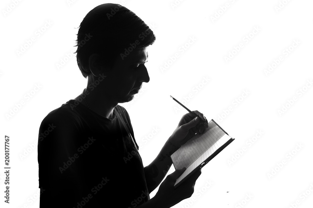 Male Writer Silhouette