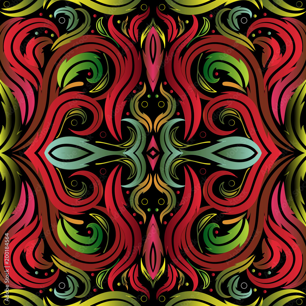 Baroque Curves Vector