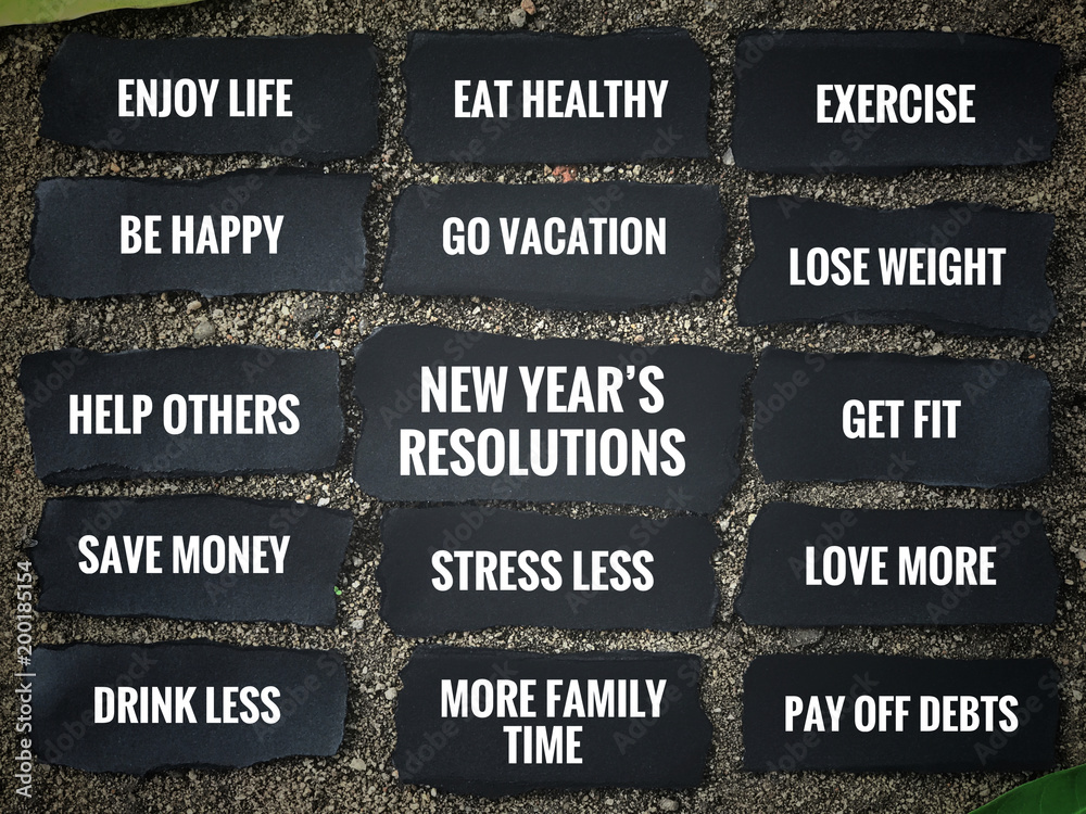 Motivational and inspirational New Year’s resolutions concept - New ...