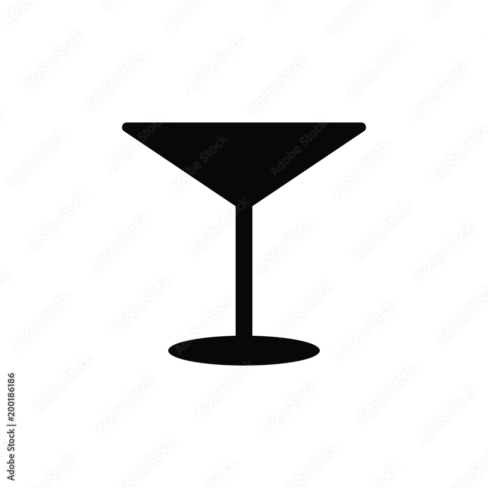 cocktail glass icon. Element of simple icon for websites, web design ...