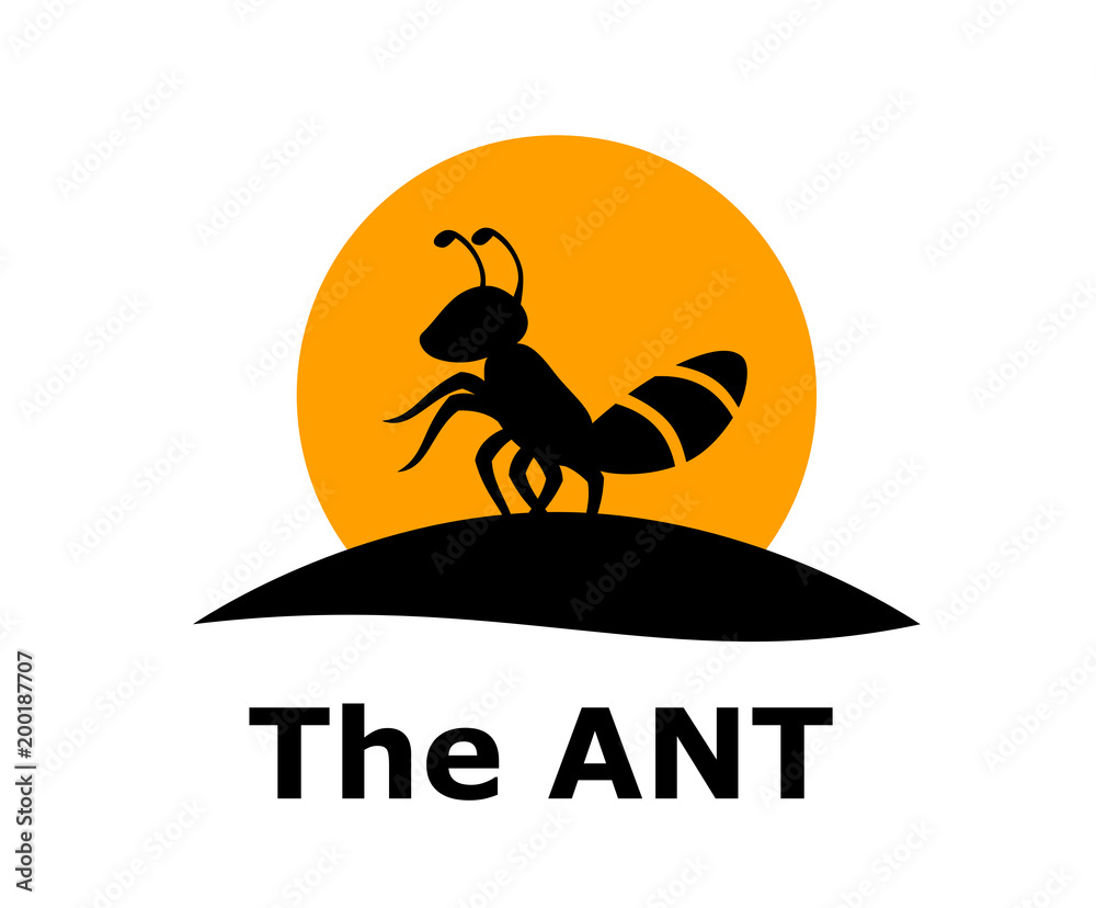 ant logo concept Stock Vector | Adobe Stock