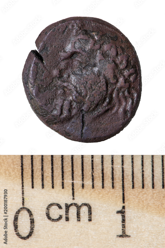 Photo & Art Print An antique copper coin (halk) of the Bosporus Kingdom ...