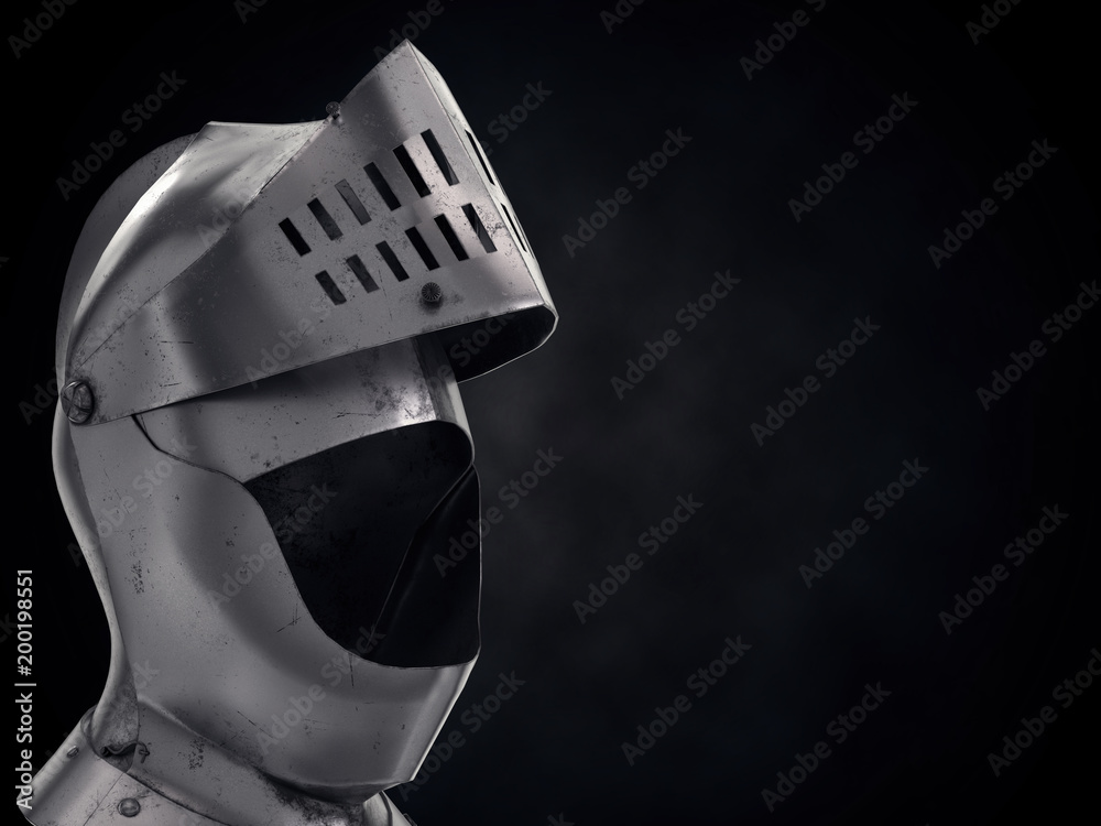 Open Medieval Knight Helmet