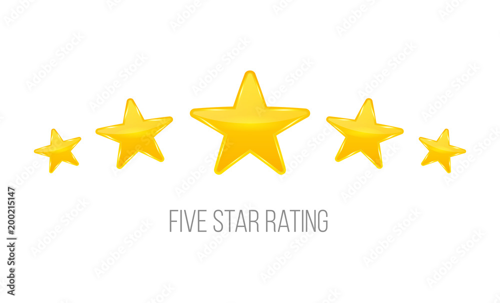 Creative vector illustration of star rating. Vote like ranking art ...