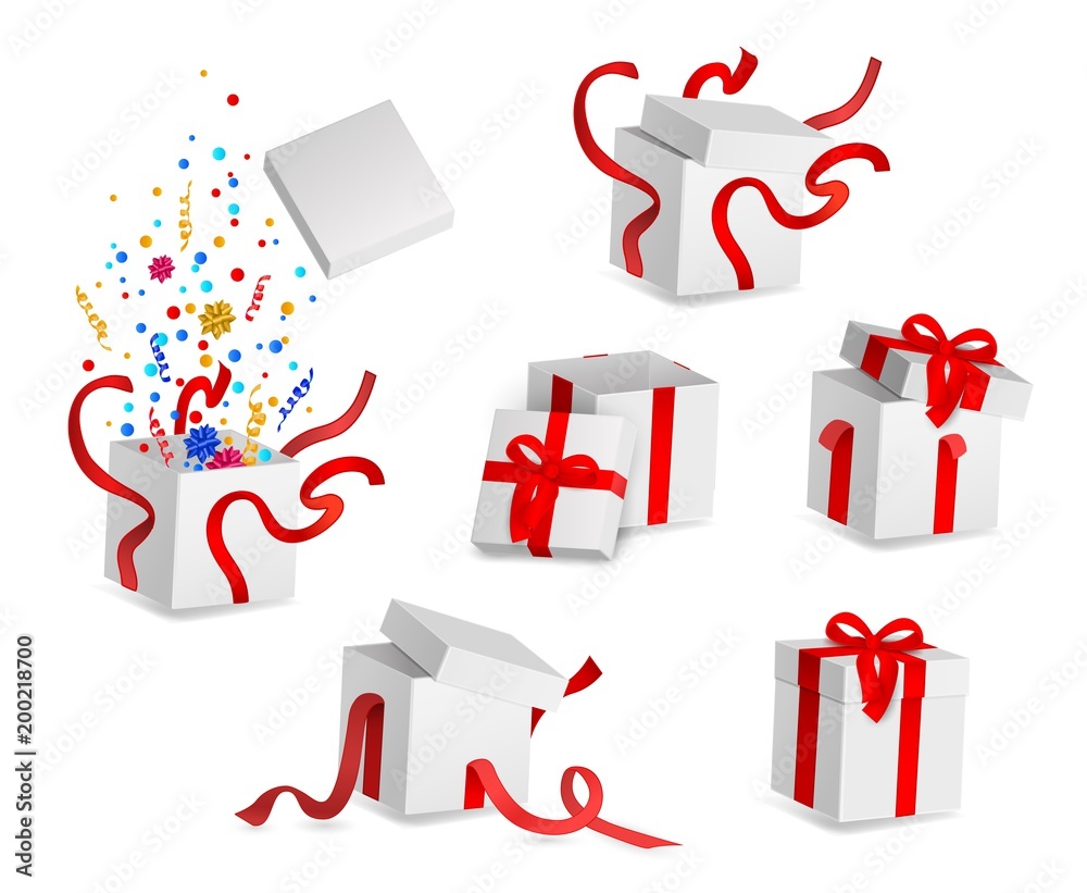 Open Present Vector