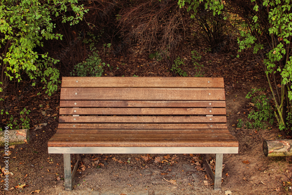 Park Bench Front View