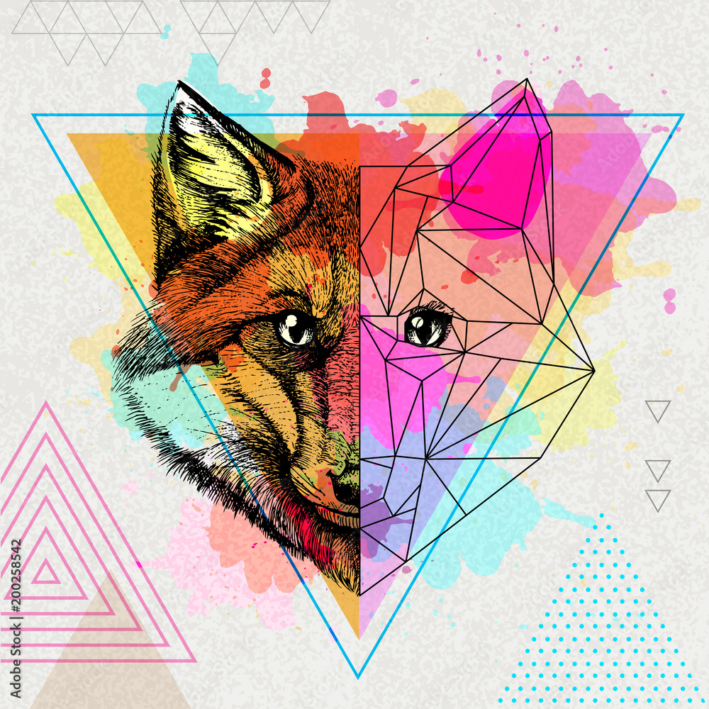 Fox Background Hipster
