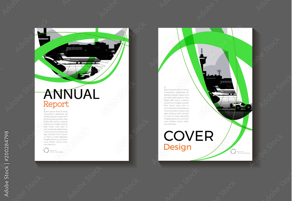 green layout abstract background modern cover design modern book cover ...