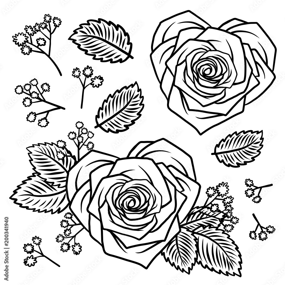 Doodles Of Roses