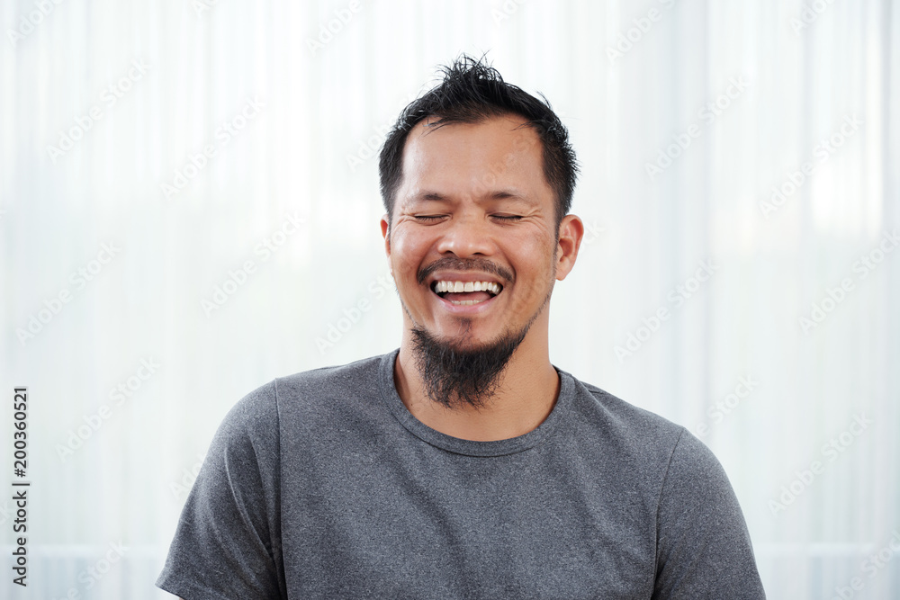 Laughing man Stock Photo | Adobe Stock