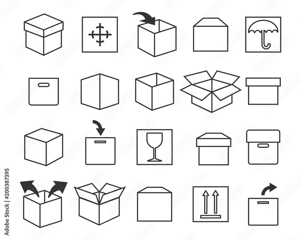 Shipping Box Icons