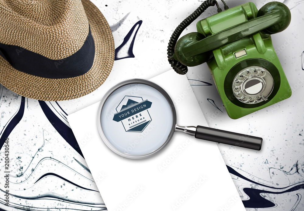 Vintage Object Scene Creator Stock Template | Adobe Stock
