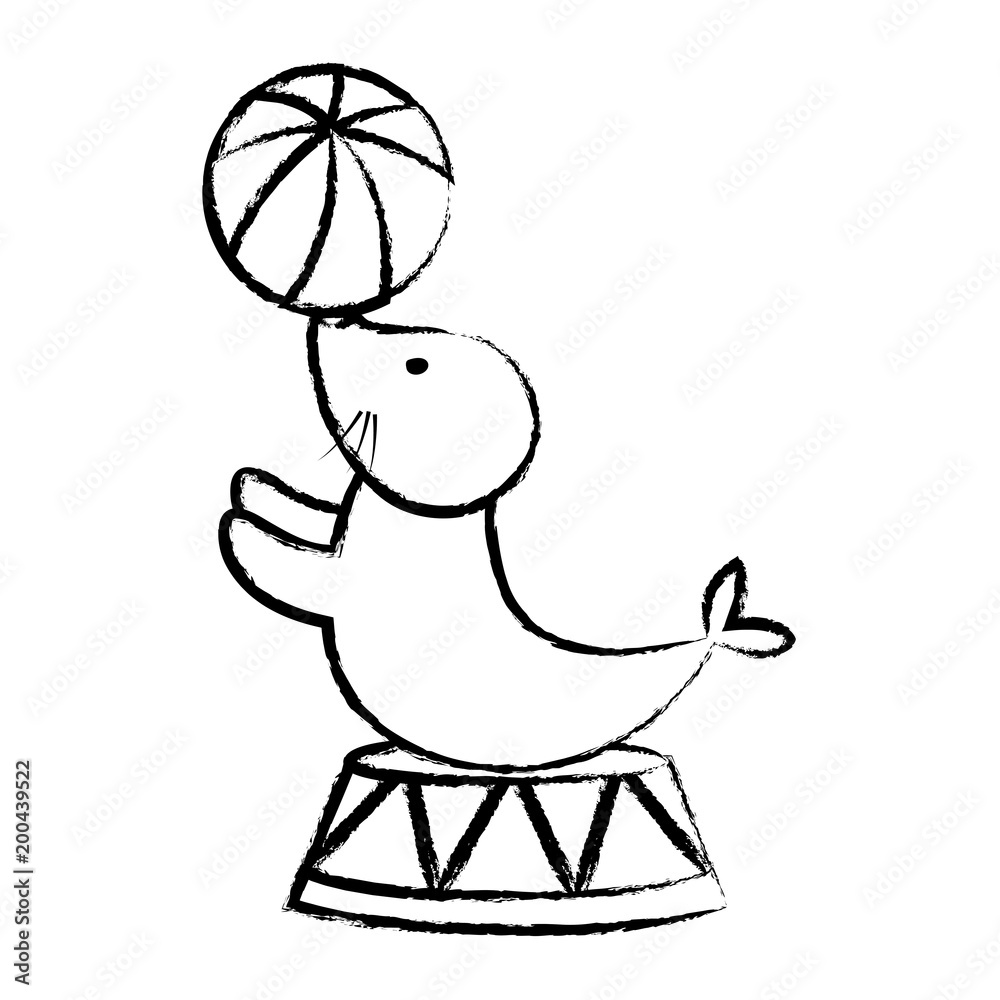 Circus Seal Template