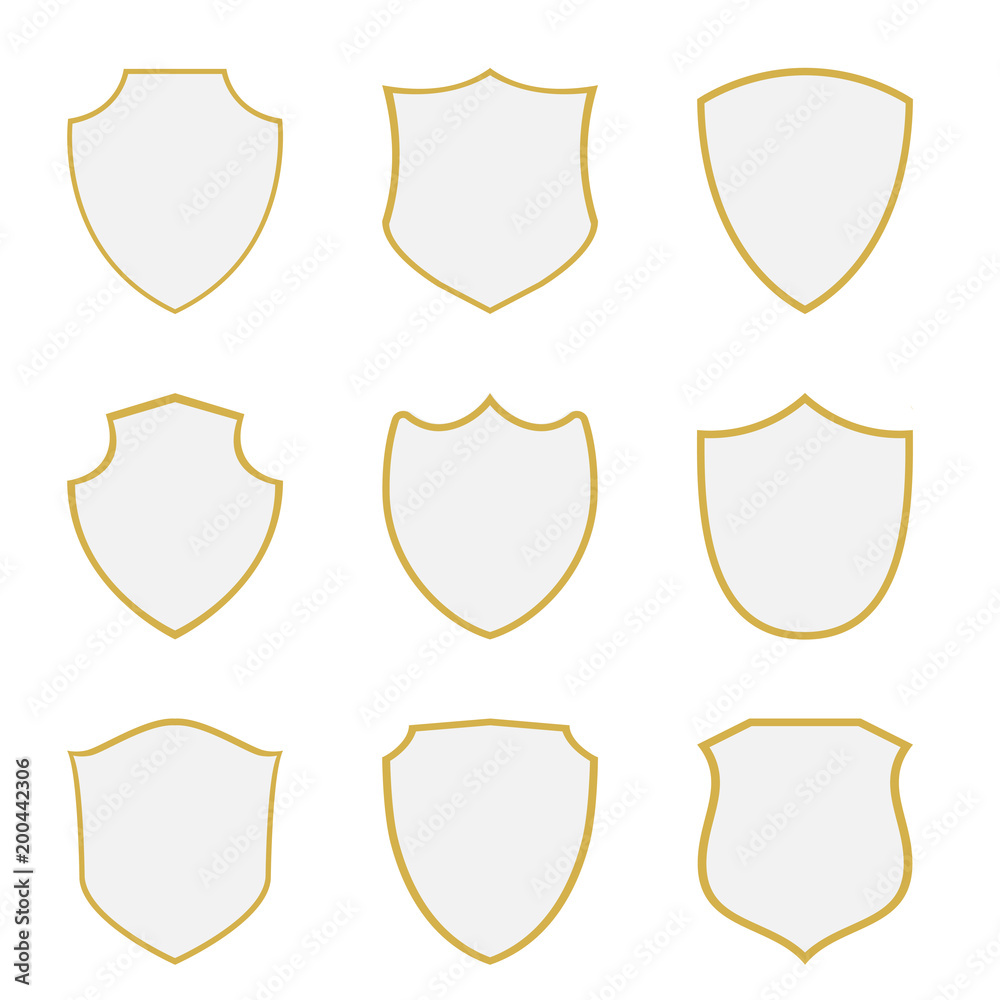 Batch frame collection with various shapes Stock Vector | Adobe Stock