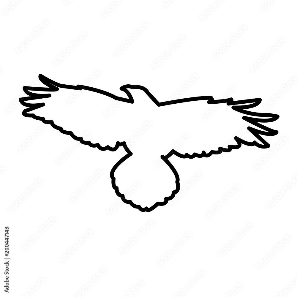 Simple Raven Outline