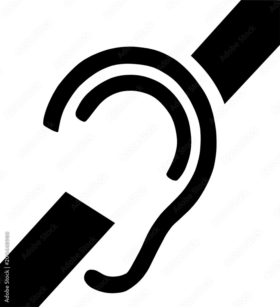 International Deafness Symbol Stock Vector | Adobe Stock