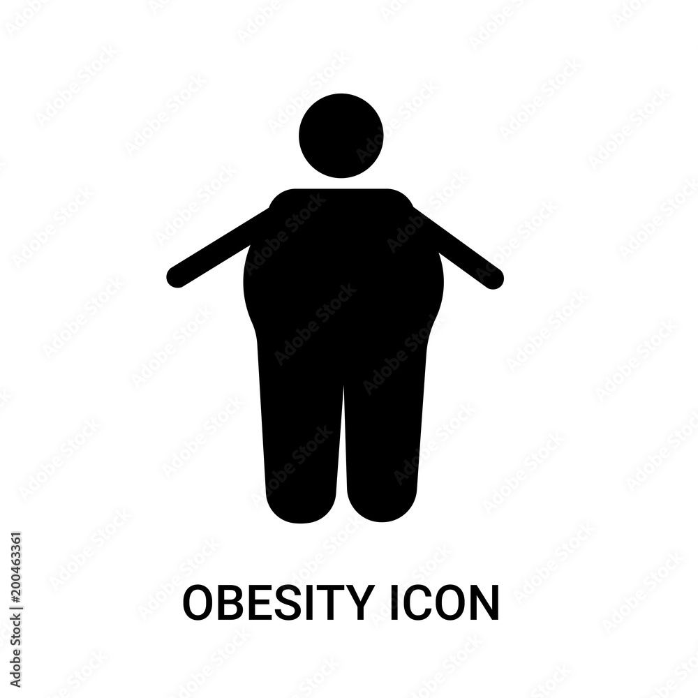 Obesity Clipart Black And White