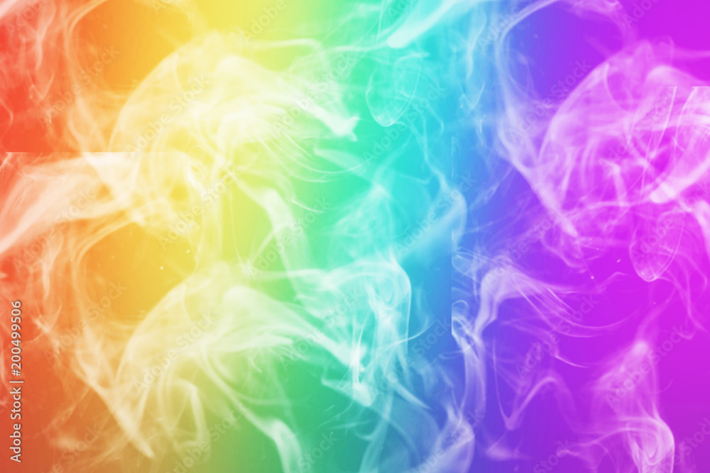 A unique digital illustration displaying the rainbow or aspects of the ...