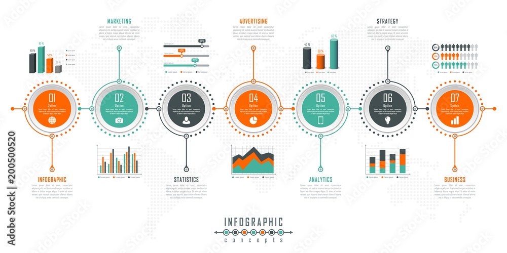 Infographic Timeline Vector