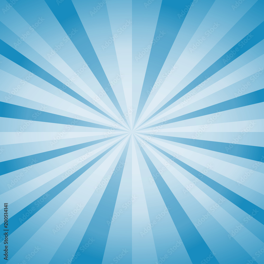 Abstract bright light Blue rays background. Vector Stock Vector | Adobe ...